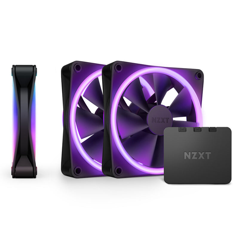 NZXT F120 RGB DUO Triple Pack Computer case Fan 12 cm Black 3 pc(s ...
