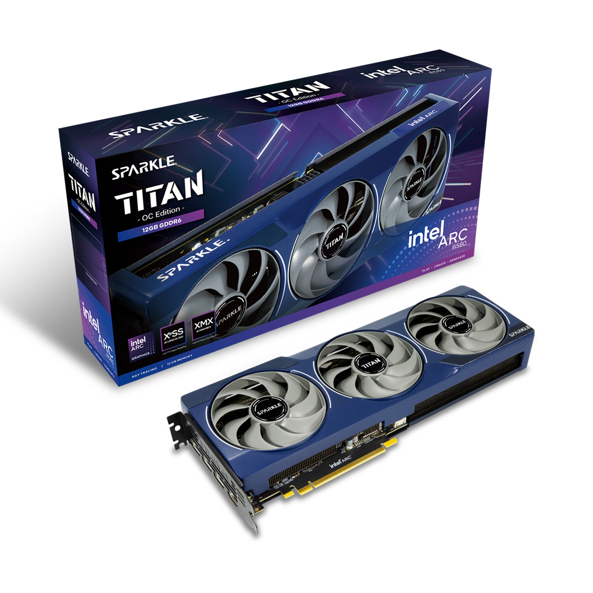 Sparkle Technology Arc B580 TITAN OC | 12GB GDDR6, 2740 MHz – Gotraka