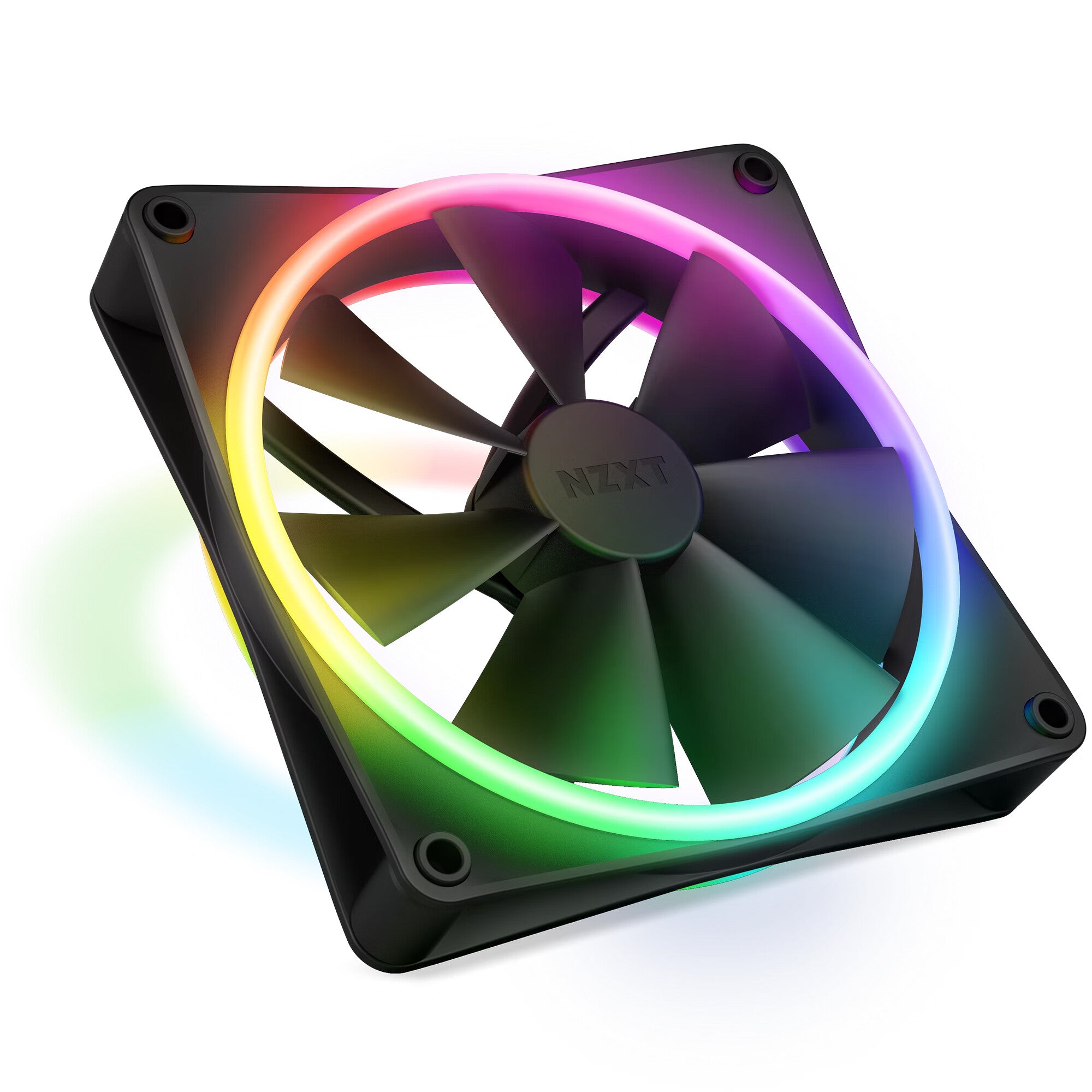 NZXT F120 RGB DUO Fan | 120mm 1800 RPM 48.58 CFM RGB Black – Gotraka