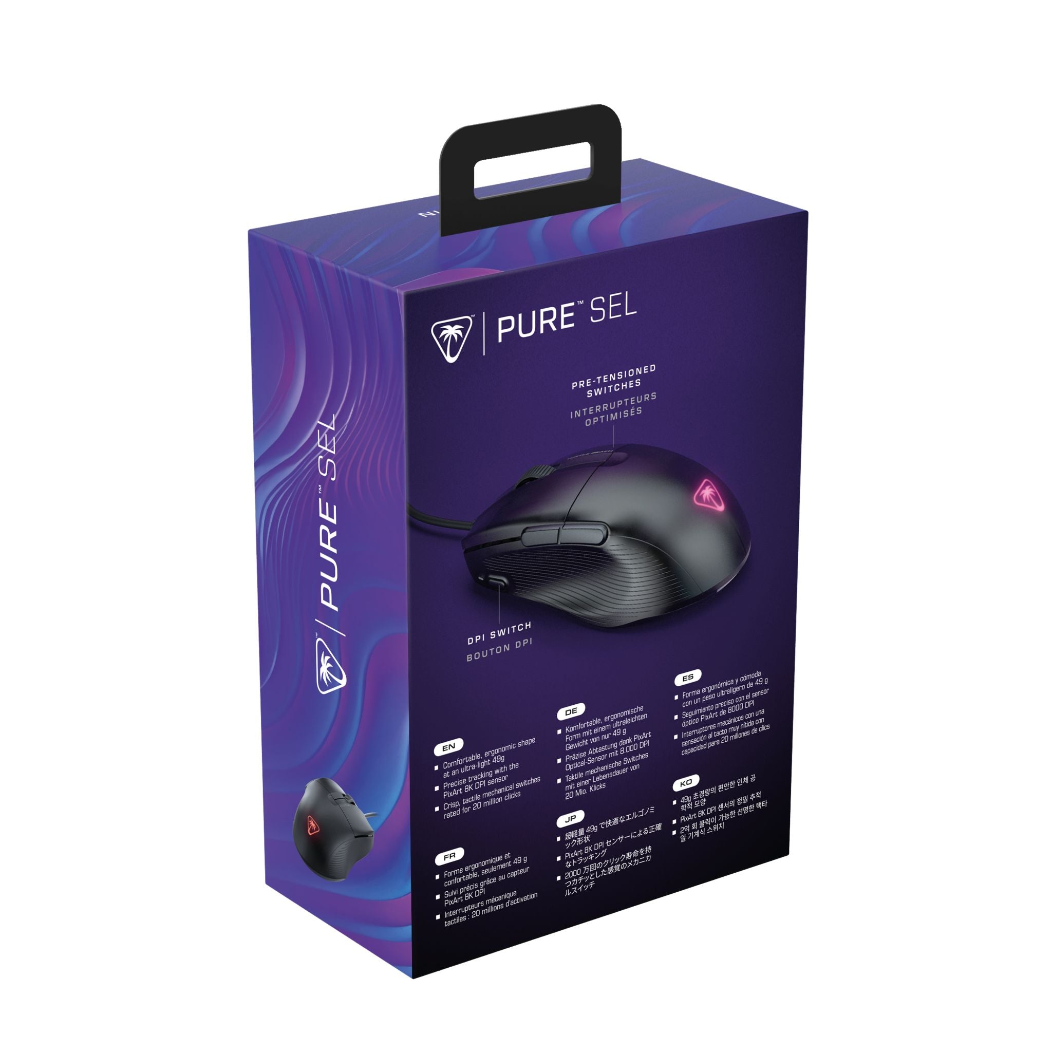 Turtle Beach Pure SEL - Ultra-Light Ergonomic RGB Gaming Mouse, 8K DPI ...