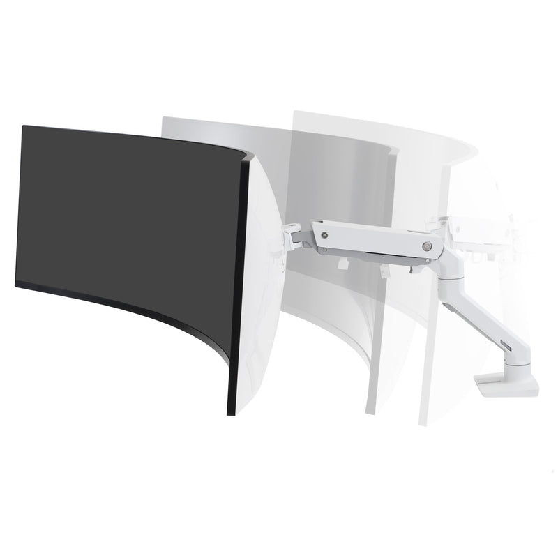 Ergotron HX Series HX Desk Monitor Arm with HD Pivot (white) – Gotraka